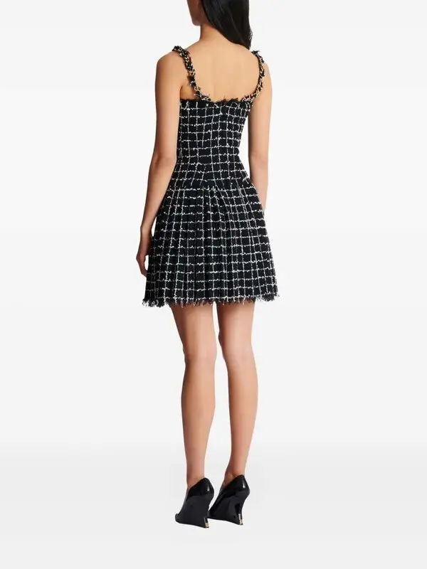 Balmain Tweed Dress With Chain