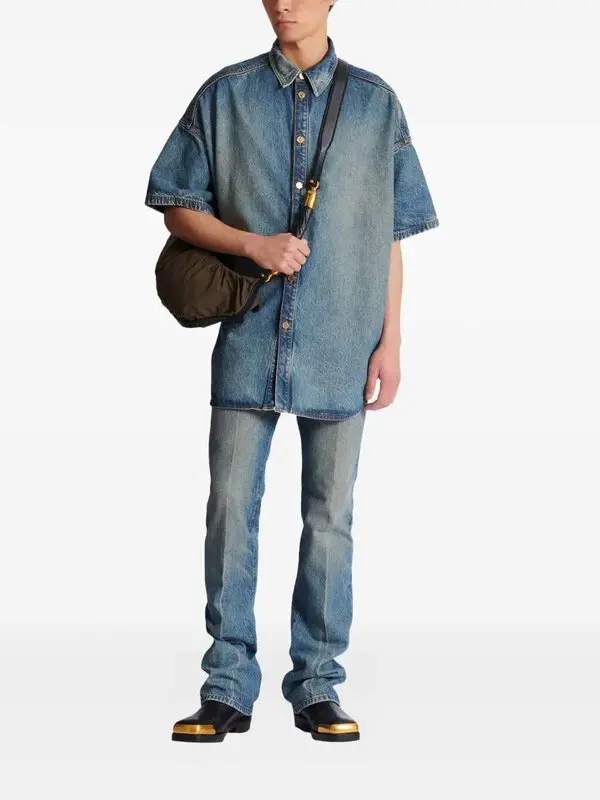Balmain Short-sleeved Button-up Shirt