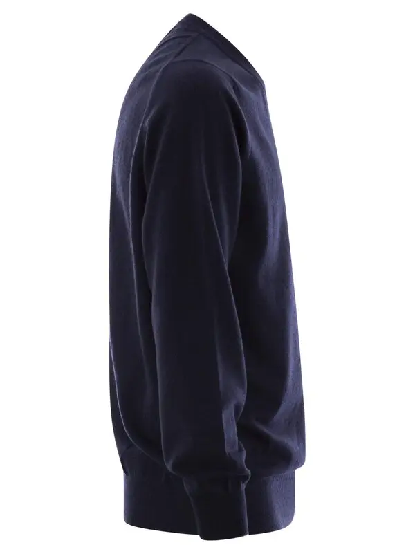 Brunello Cucinelli Cashmere Crewneck Knitwear - Blue