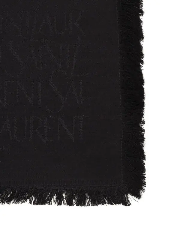 Saint Laurent Monogram Jacquard Scarf