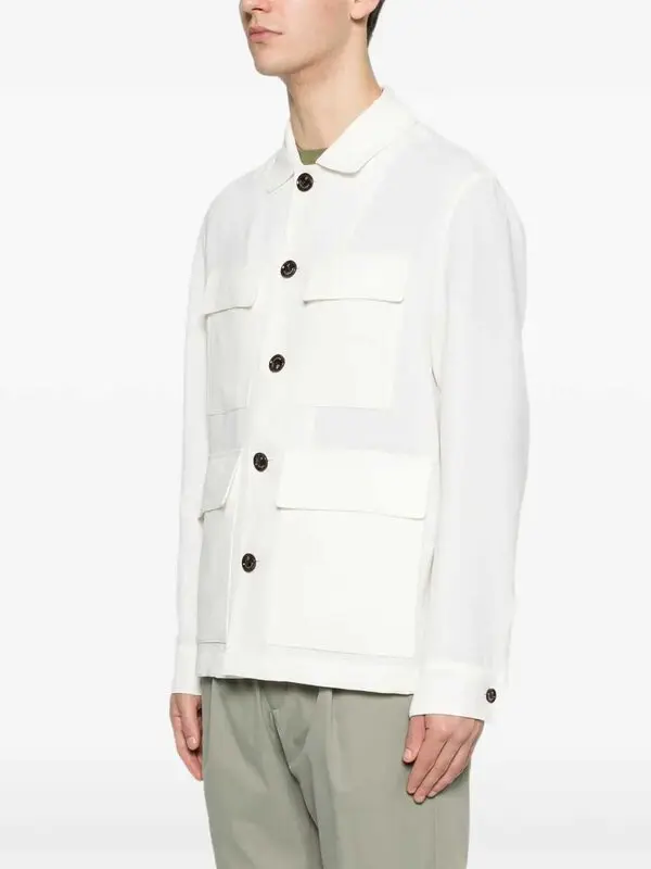 MONTECORE Shirt Jacket With Buttons And Pockets