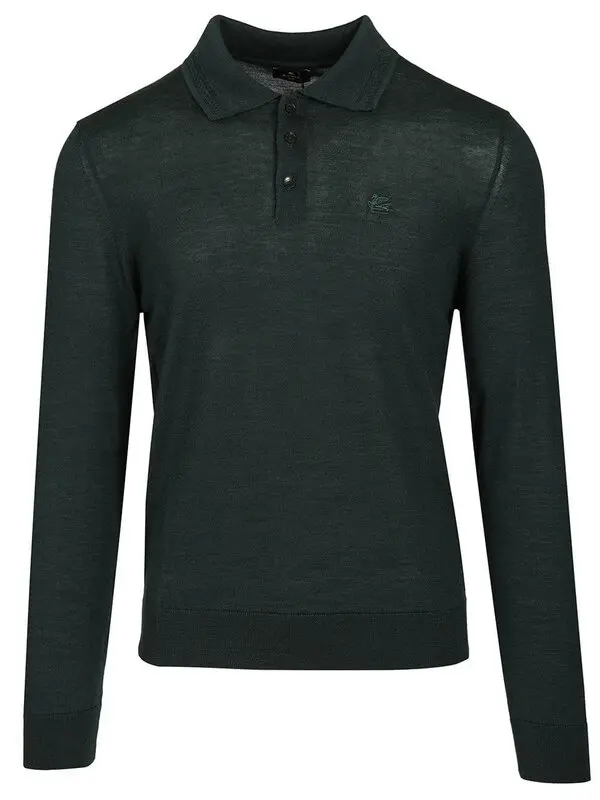 Etro Wool And Silk Polo Shirt