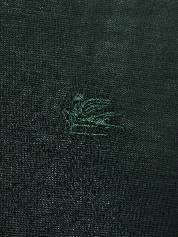 Etro Wool And Silk Polo Shirt