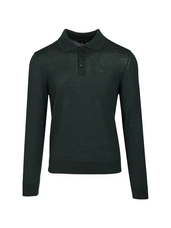 Etro Wool And Silk Polo Shirt