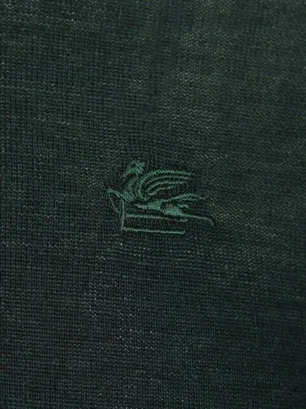 Etro Wool And Silk Polo Shirt