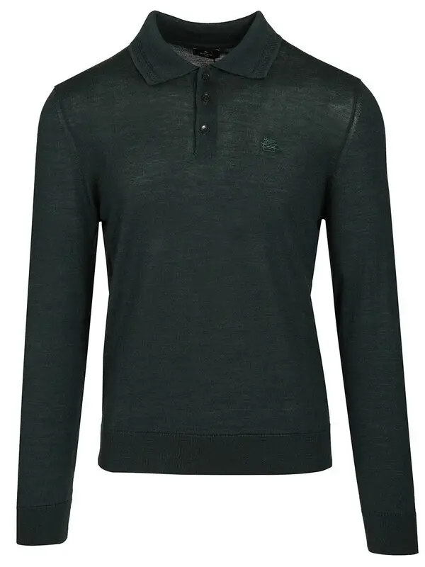 Etro Wool And Silk Polo Shirt