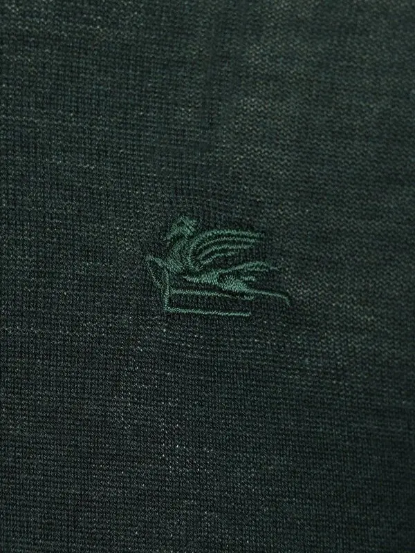 Etro Wool And Silk Polo Shirt