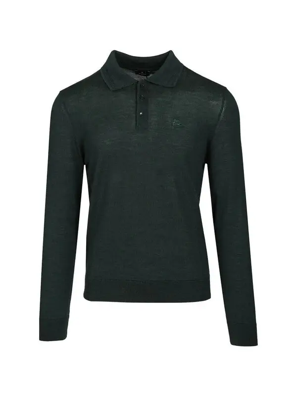 Etro Wool And Silk Polo Shirt