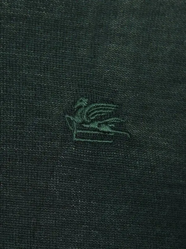 Etro Wool And Silk Polo Shirt