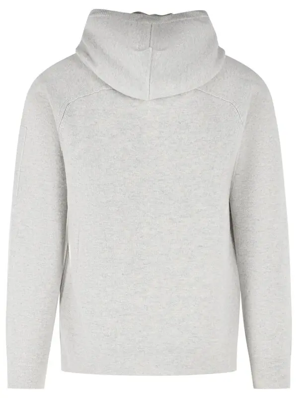 C.P. COMPANY Wool Blend Hooded Sweater - Gray