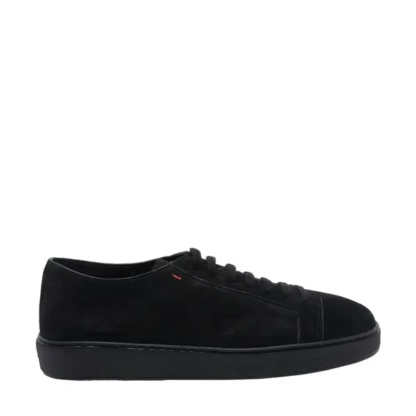 Santoni Suede Sneakers - Black
