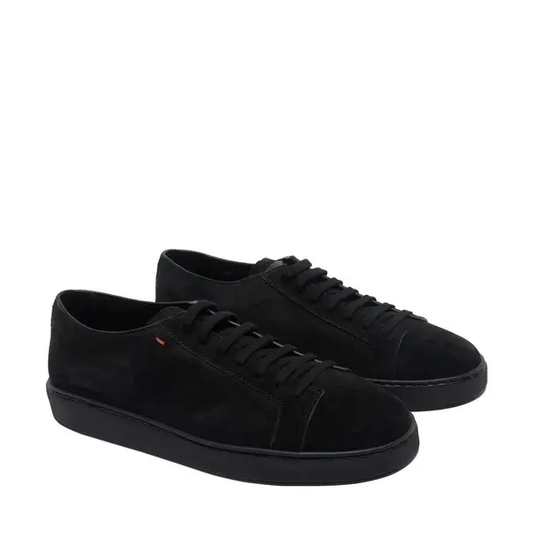Santoni Suede Sneakers - Black