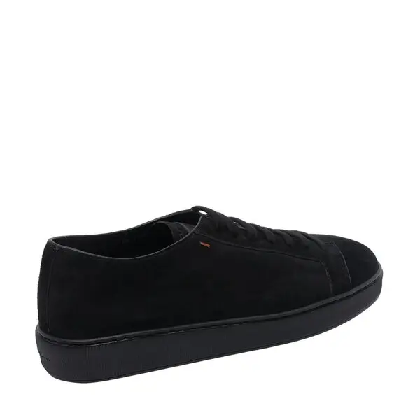 Santoni Suede Sneakers - Black