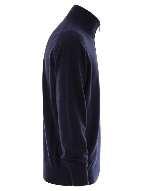 Brunello Cucinelli Cashmere Turtleneck Sweater With Zipper