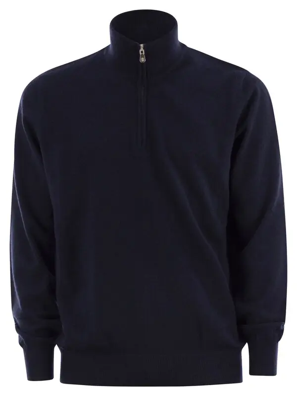 Brunello Cucinelli Cashmere Turtleneck Sweater - Blue