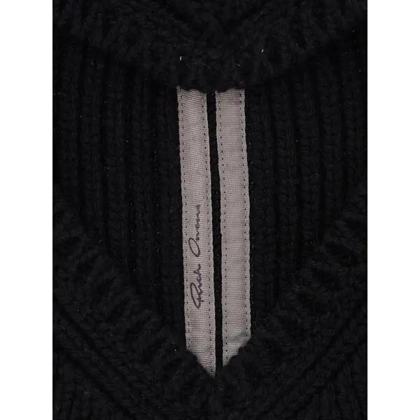 Rick Owens Ribbed Knit Balaclava
