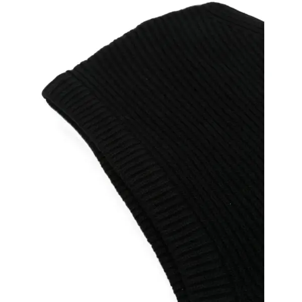 Rick Owens Ribbed Knit Hat - Black