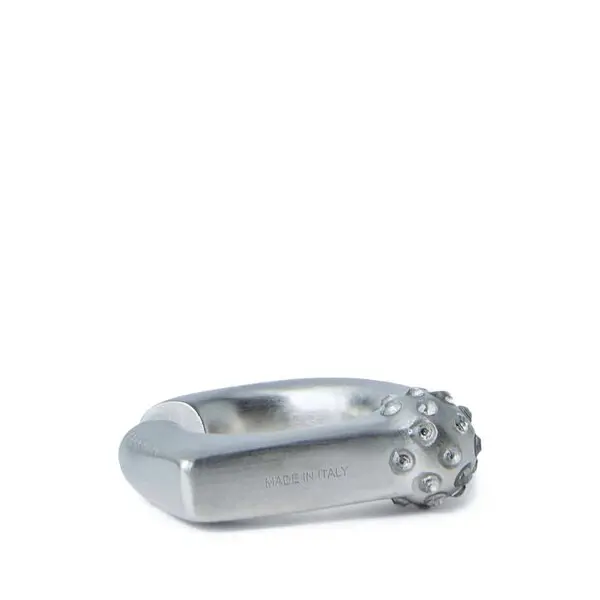 Rick Owens Brass Geometric Single Earring - Silver