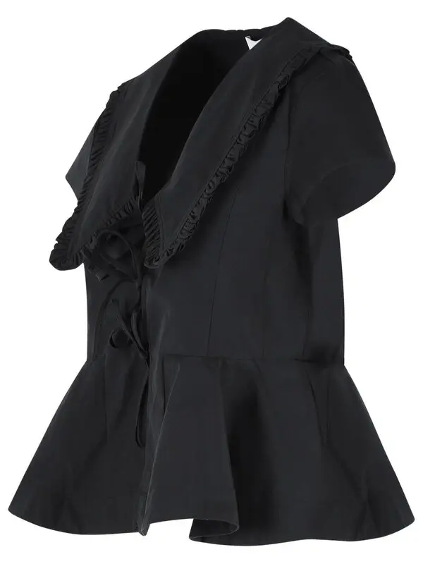 GANNI Cotton Poplin Blouse