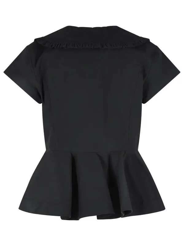 GANNI Cotton Poplin Blouse