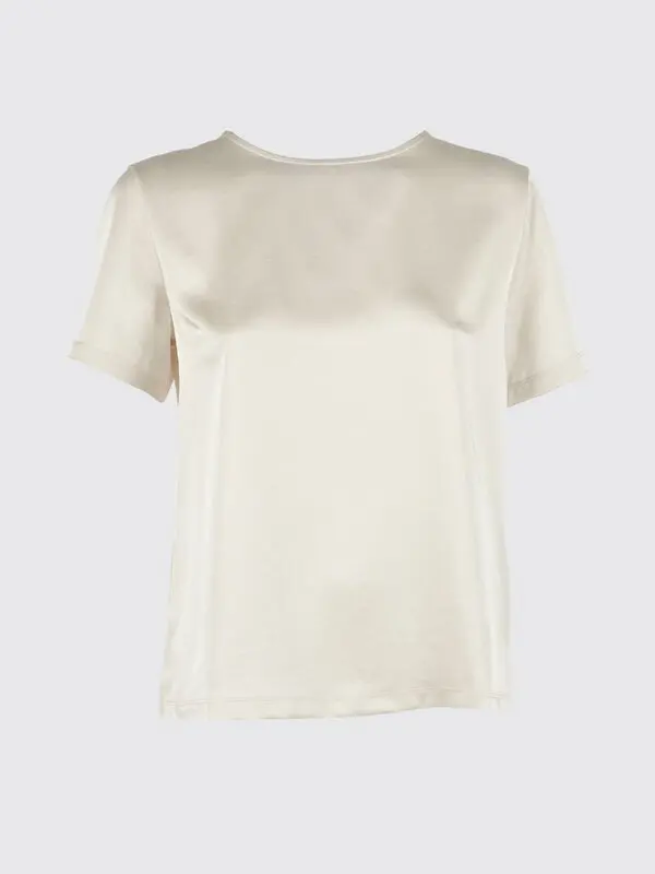Max Mara Satin T-shirt - Cream