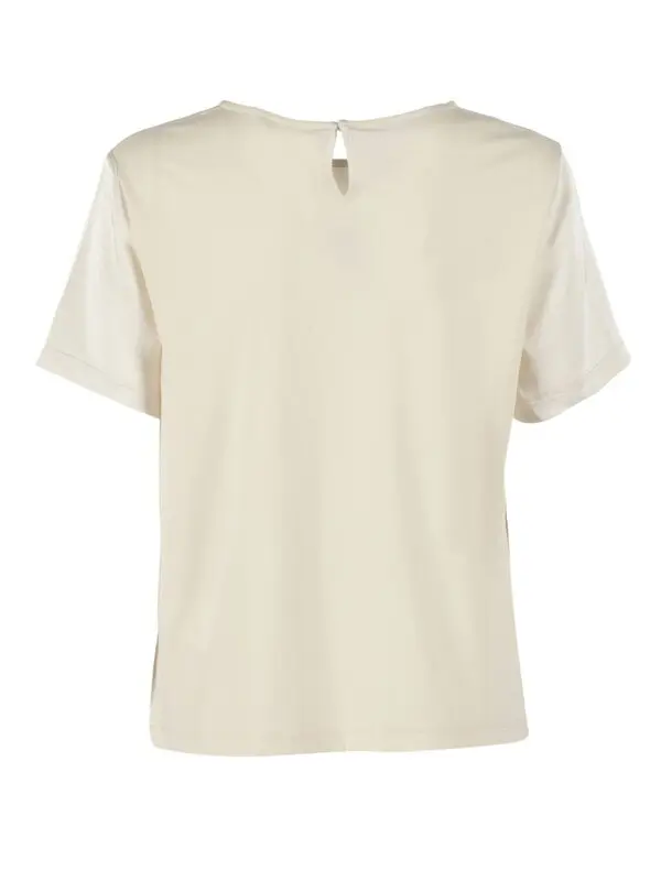 Max Mara Satin T-shirt - Cream