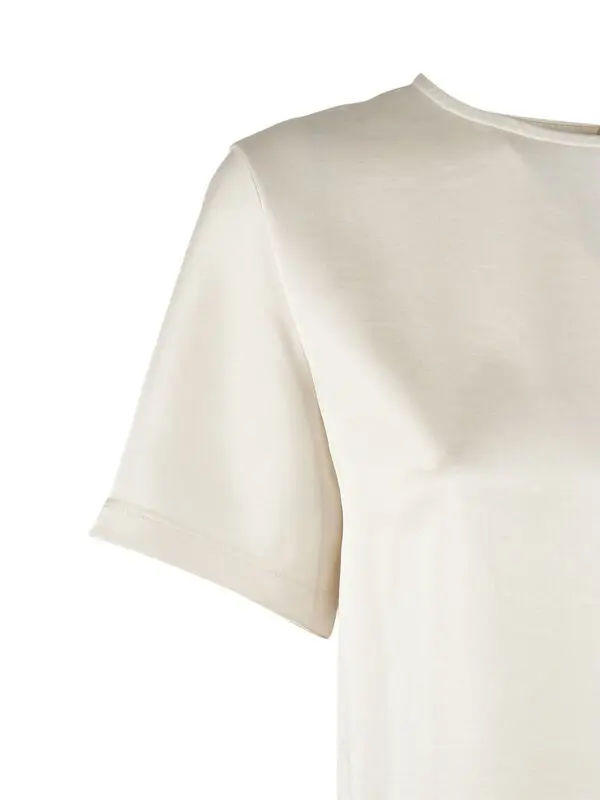 Max Mara Satin T-shirt - Cream