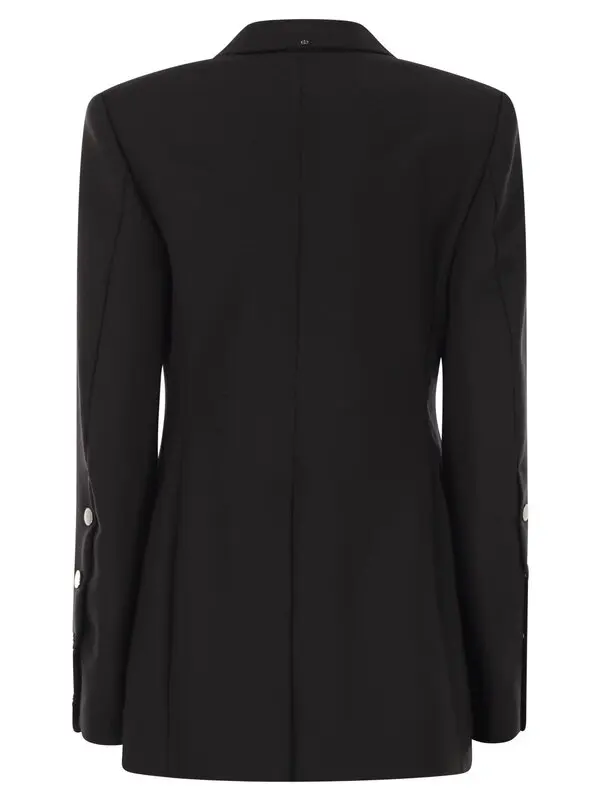 Sportmax Ranghi Stretch Wool Blazer - Black
