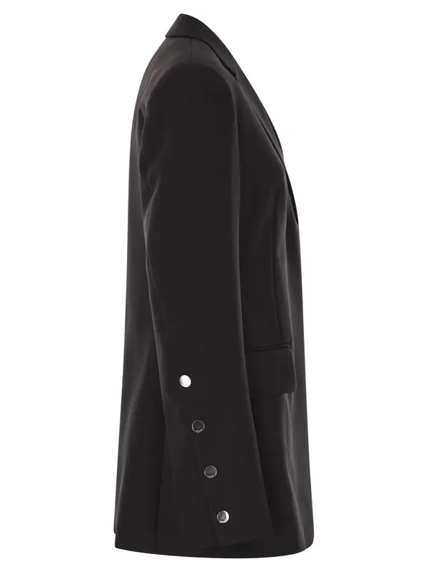 Sportmax Ranghi Stretch Wool Blazer - Black