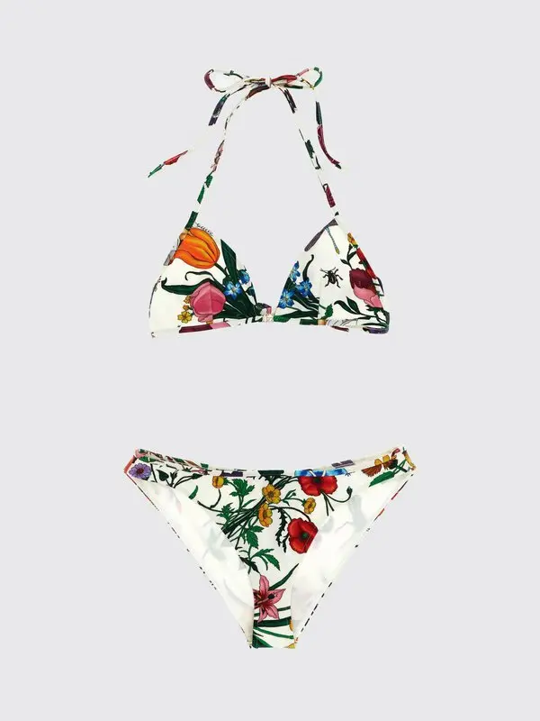 Gucci Floral Print Polyamide Bikini