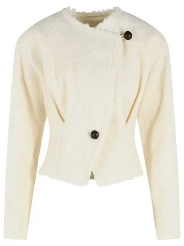 Isabel Marant Étoile Suna Virgin Wool Blend Jacket - Cream
