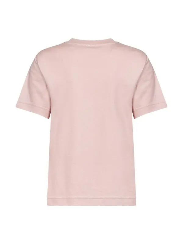Burberry Check Patch Cotton T-shirt - Multicolor