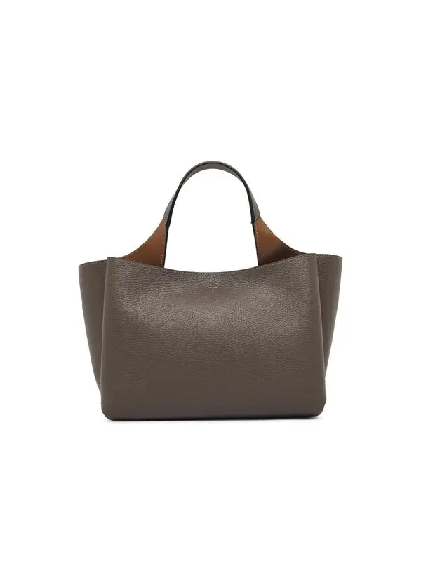 TOD'S Dove Grey Leather Mini Bag