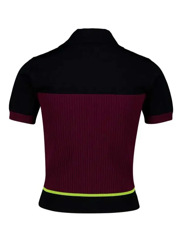 Casablanca Polo Shirt With Striped Detail - Multicolor