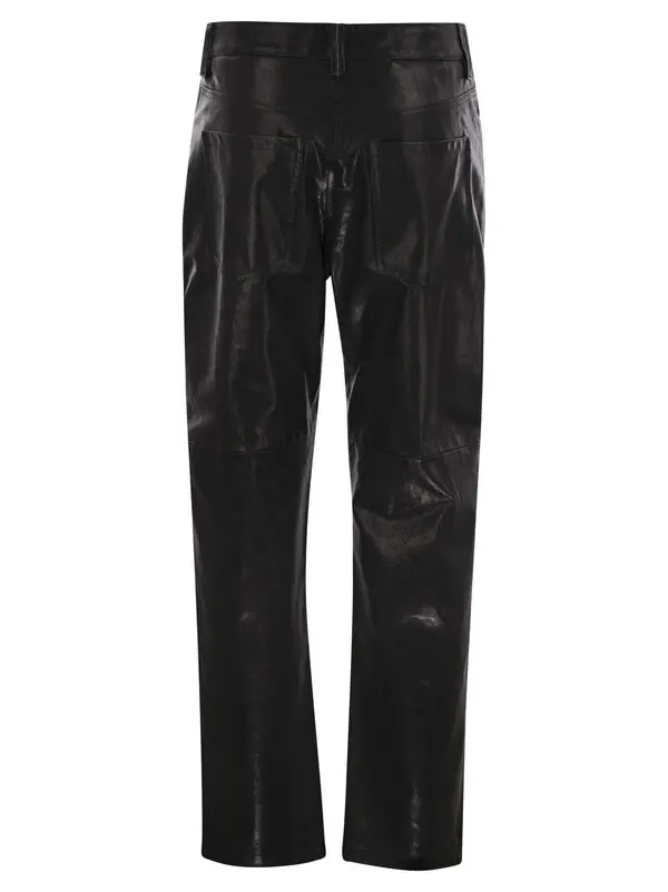 Brunello Cucinelli Nappa Leather Trousers