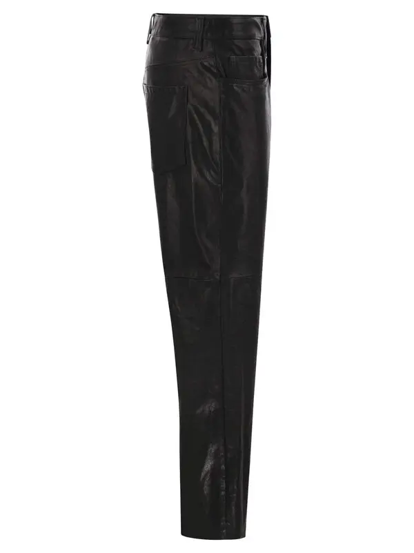 Brunello Cucinelli Nappa Leather Trousers