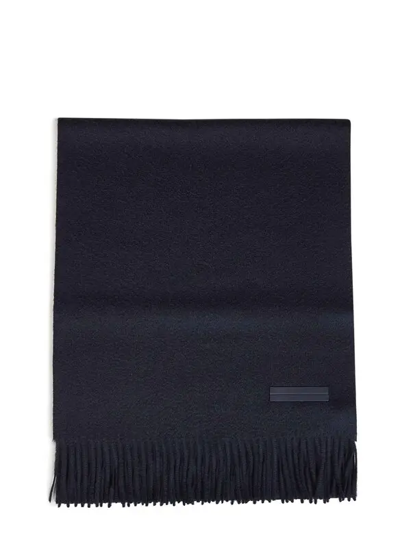 Zegna Navy Blue Oasi Cashmere Scarf - Multicolor