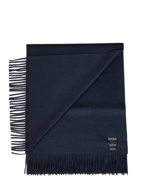 Zegna Navy Blue Oasi Cashmere Scarf