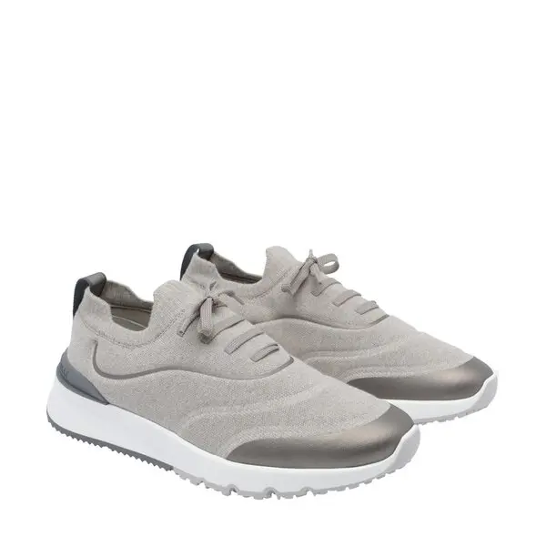 Brunello Cucinelli Techno Cotton Runner Sneakers With Logo