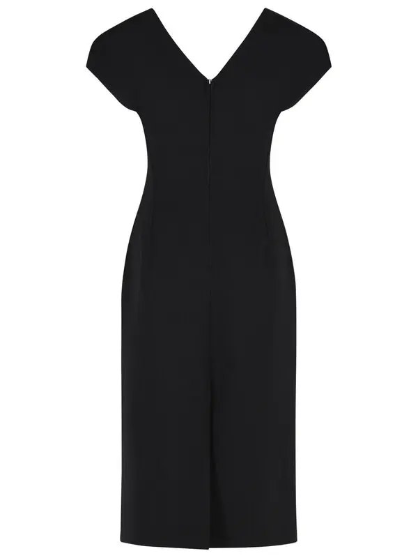 JIL SANDER Virgin Wool Midi Dress