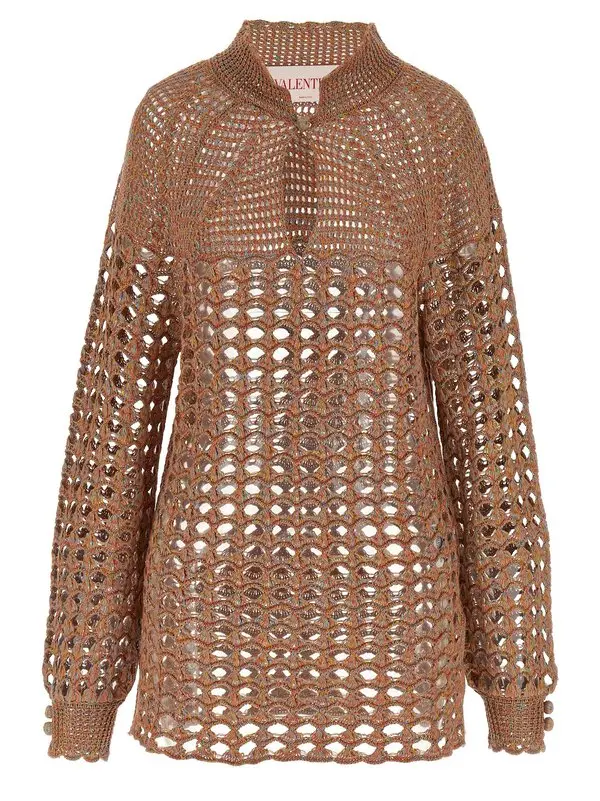 Valentino Garavani Linen Blend Sweater - Multicolor