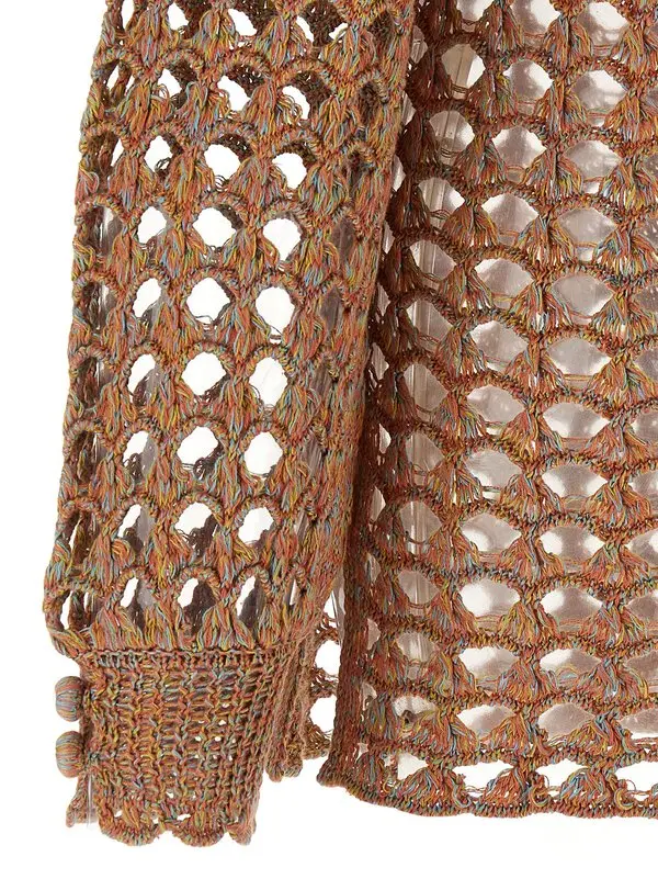 Valentino Garavani Linen Blend Sweater - Multicolor