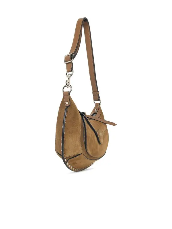 Isabel Marant Étoile Oskan Moon' Beige Suede Bag