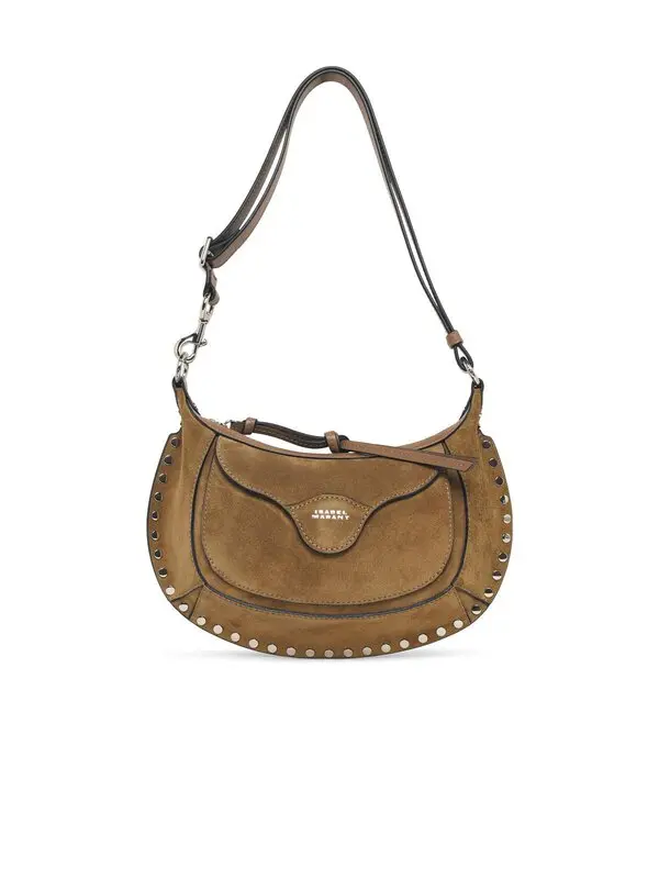 Isabel Marant Étoile Oskan Moon' Beige Suede Bag - Cream