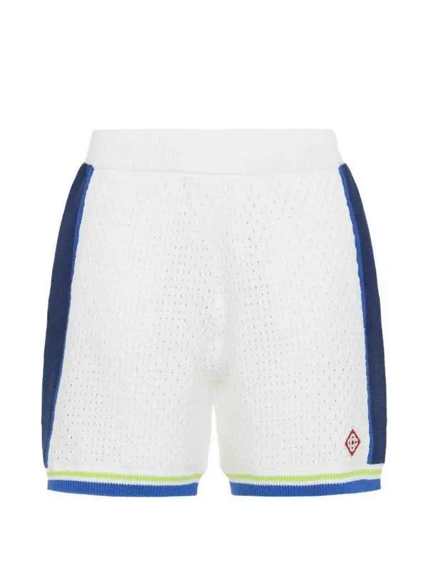 Casablanca Knitted Striped Shorts - Multicolor