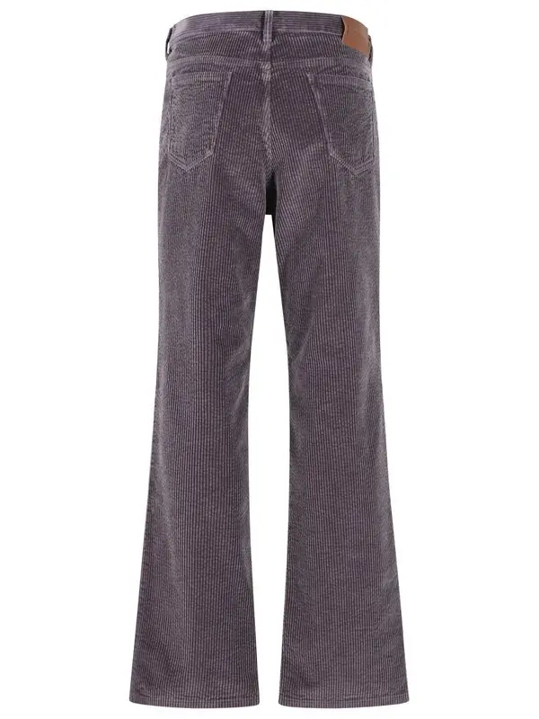 Marni Earth' Grey Cotton Flared Pants