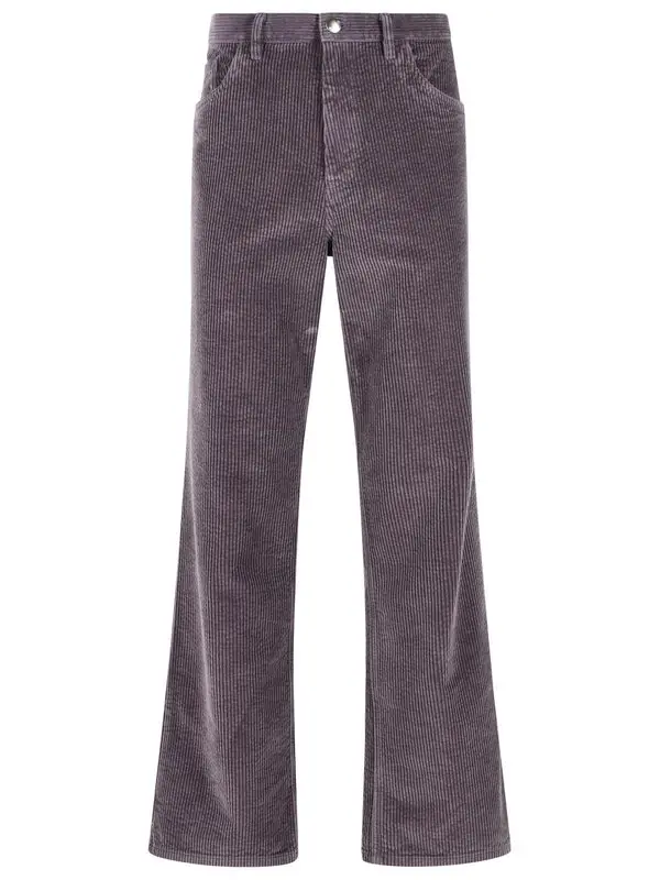 Marni Earth' Grey Cotton Flared Pants - Gray