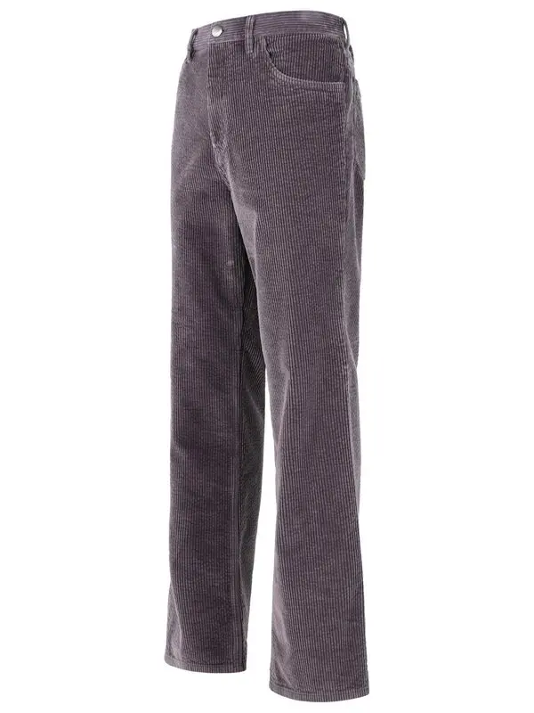 Marni Earth Grey Cotton Flared Pants - Gray