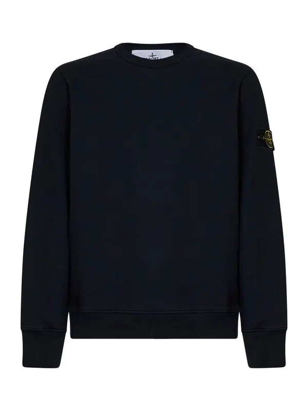 Stone Island Blue Organic Stretch Cotton Crewneck Sweatshirt - Multicolor