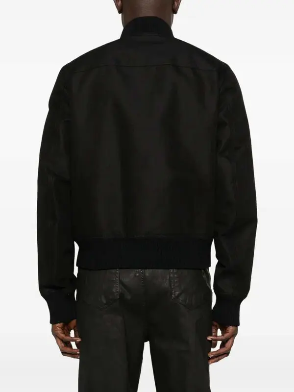Rick Owens Zip-up Bomber Jacket - Black